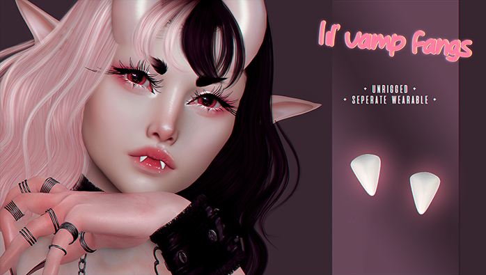 Second Life Marketplace - {sweet venom} lil' vamp fangs