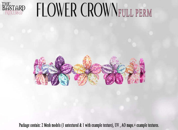 Second Life Marketplace - The Bastard Princess - Flower Crown FP