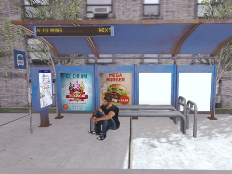 Second Life Marketplace - [WAG] Bus Stop Photo Prop