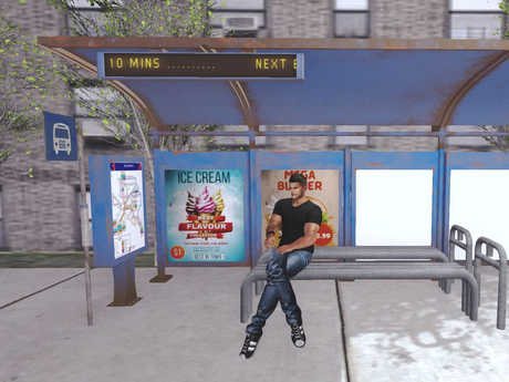 Second Life Marketplace - [WAG] Bus Stop Photo Prop