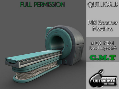 Second Life Marketplace - .::QUTWORLD MRI Scanner Machine::.FP