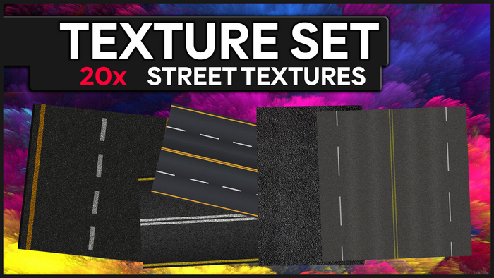 Second Life Marketplace - [MICHE] 20x STREET TEXTURES SET