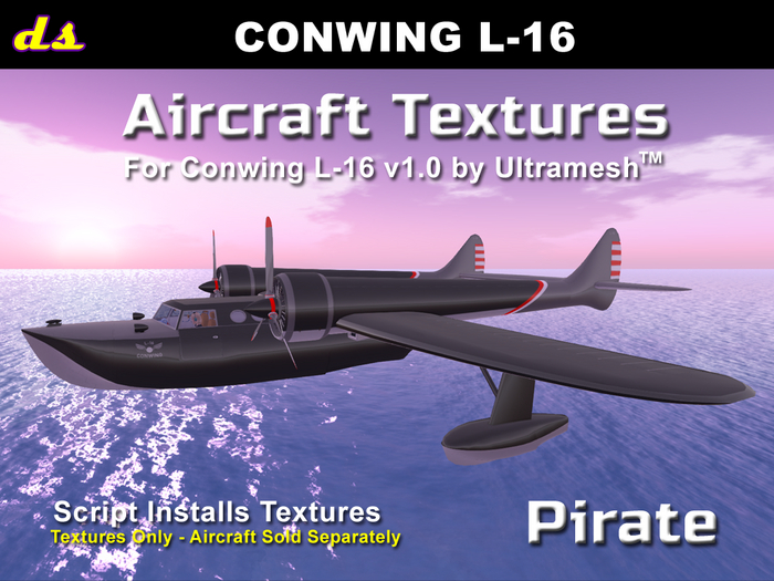 Second Life Marketplace - (DS) Conwing L-16 - Pirate (add)