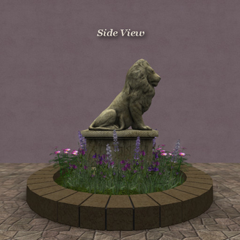 Second Life Marketplace - Aslan Statue Garden Feature Med