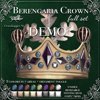 Second Life Marketplace - Grasshopper St Berengaria Crown DEMO
