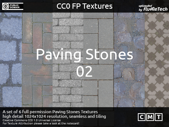 Second Life Marketplace - Pack of 6 Paving Stones Textures - 02