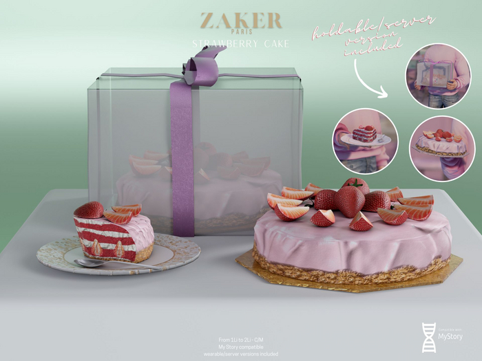 Second Life Marketplace - ZAKER : Strawberry Cake