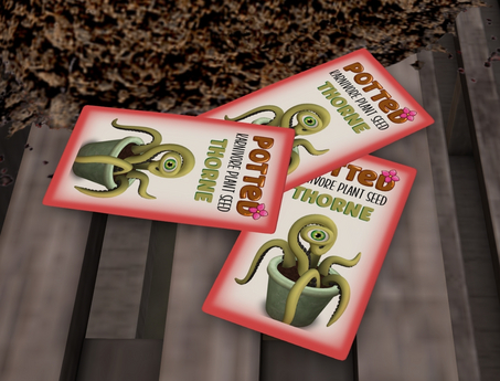 Second Life Marketplace - Potted: Starter Karnivore Plant Seed: Thorne