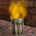 Second Life Marketplace - Barrel on fire Texture on Mesh Panel