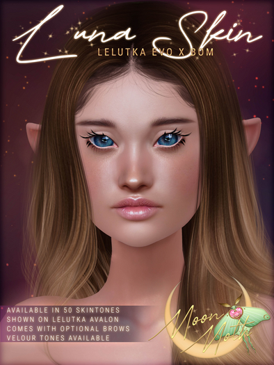 Second Life Marketplace - MoonMoth - Luna Skin - SOMEONE [DEMO]