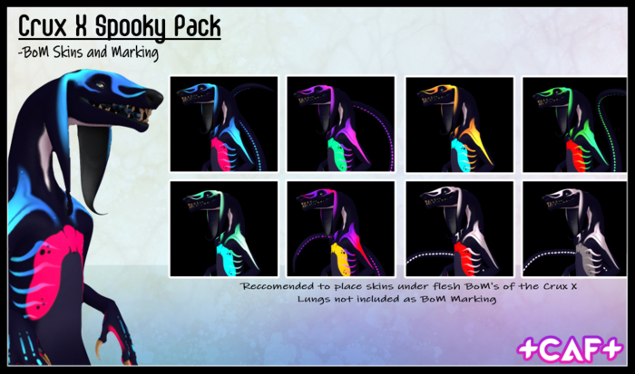 Second Life Marketplace - +CAF+ Spooky Crux X skins