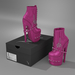 Second Life Marketplace - NOIR - Elemental boots - fucsia