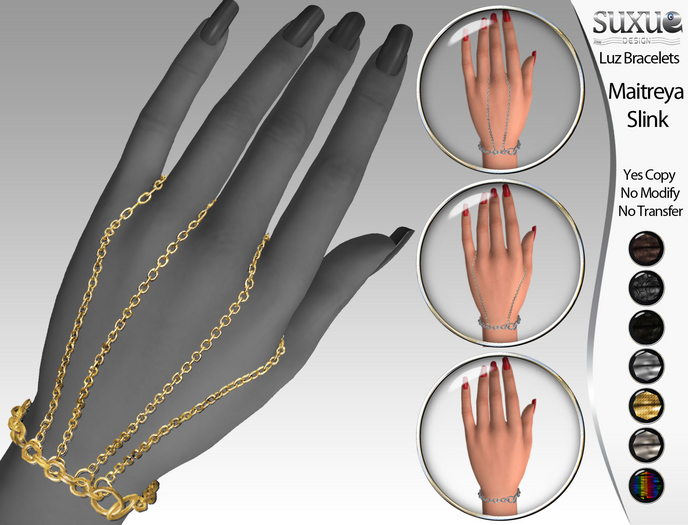 Second Life Marketplace - Bracelet Chain Maitreya Slink