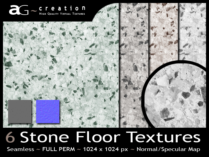 Second Life Marketplace - ~AG~ Creation ~ Stone Floor Textures Full Perm