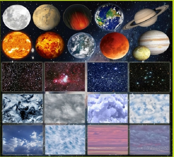 Second Life Marketplace - 70 PLANET SPACE CLOUD TEXTURES,ALPHAS ROTATE ...