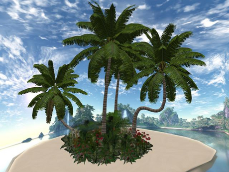 Second Life Marketplace - *The Low Prim Collection* RW - Tropical Palm ...