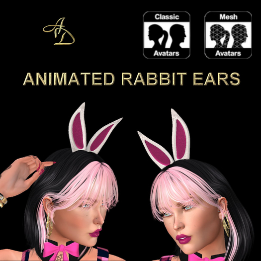 Second Life Marketplace - ANIMATED RABBIT EARS demo