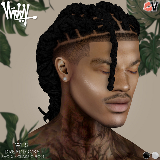 Second Life Marketplace - Vladdy // "Wes" Dreadlocks (Fatpack) (EVO X ...