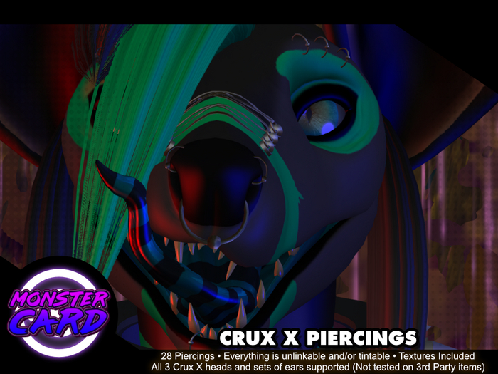 Second Life Marketplace - [MC] Crux X - Face Piercings