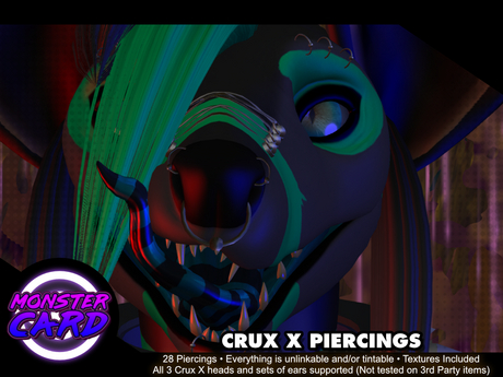 Second Life Marketplace - [MC] Crux X - Face Piercings