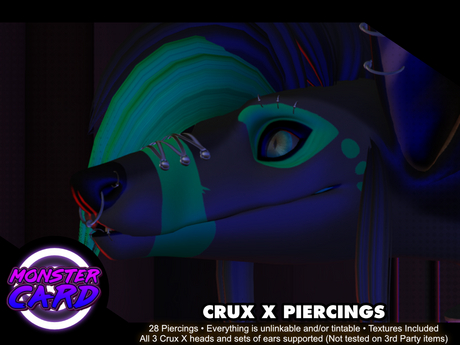 Second Life Marketplace - [MC] Crux X - Face Piercings