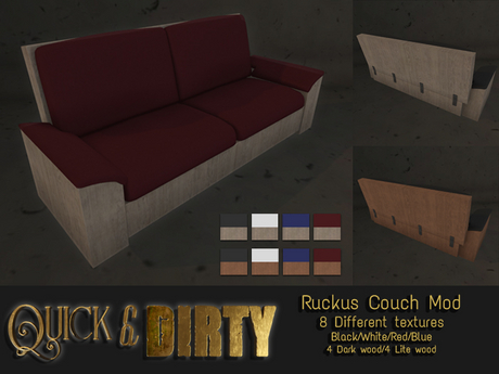Second Life Marketplace - [Quick & Dirty] Ruckus Couch Mod v2