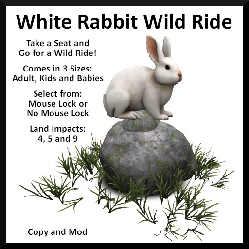 Second Life Marketplace - White Rabbit Wild Ride