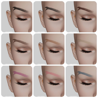Second Life Marketplace - NT - Undine Fishtail Brows v1 (Lel EvoX) - DEMO