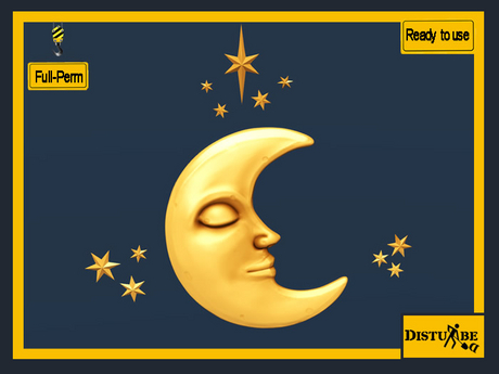 Second Life Marketplace - ::DisturbeD:: Moon & Stars - FULL PERM MESH