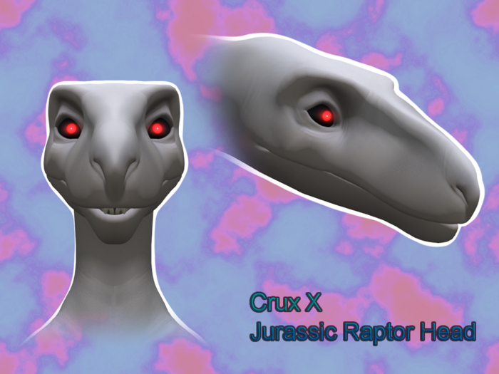 Second Life Marketplace - Crux X Jurassic Raptor Head