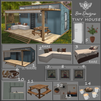 Second Life Marketplace - 01 Bee Designs Tiny House ULTRARARE