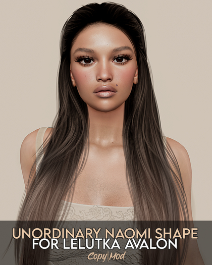 Second Life Marketplace - UNORDINARY- Naomi Lelutka Avalon Shape for ...