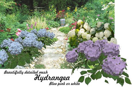 Second Life Marketplace - Hydrangea solo white