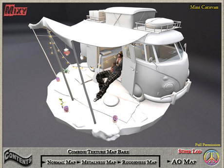Second Life Marketplace - [Mixy]-Mini Caravan-Full Perm