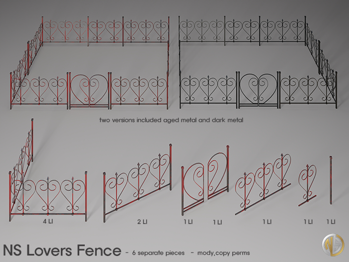 Second Life Marketplace - ::..NS..:: Lovers Fence