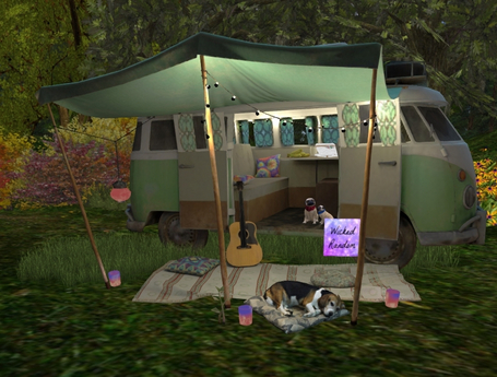 Second Life Marketplace - 17 RARE - Hippie Camp - Living caravan with ...