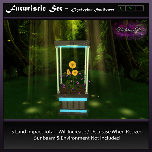 Second Life Marketplace - .:.NS.:. Futuristic Set - Dystopian Flowers