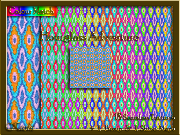Second Life Marketplace - Hourglass Adventure Seamless Texture Pack