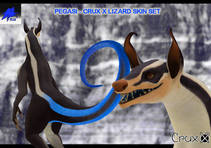 Second Life Marketplace - PEGASI - CRUX X LIZARD SKIN SET