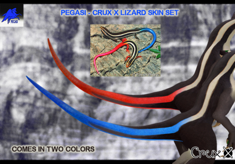 Second Life Marketplace - PEGASI - CRUX X LIZARD SKIN SET