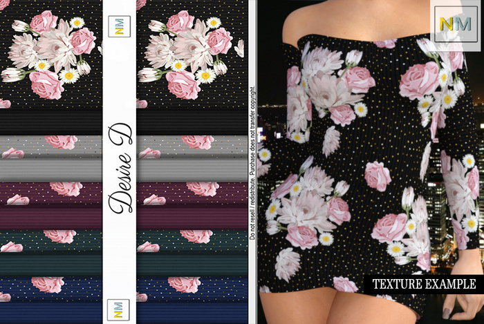 Second Life Marketplace - Desire D Matching Fabrics 10 Seamless Textures NM