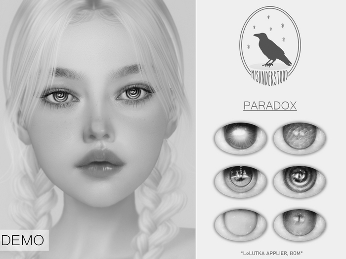 Second Life Marketplace - Misunderstood. Paradox eyes (Lelutka applier ...
