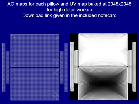 Second Life Marketplace - Down-filled Luxury Pillows - Mesh, 24 types ...