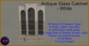 Second Life Marketplace - MPD Antique Glass Cabinet v4 - White