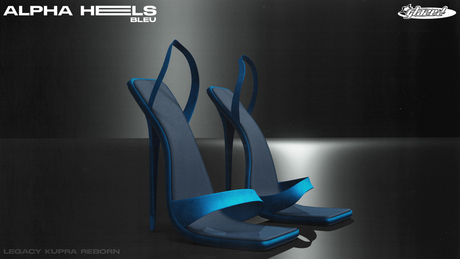 Second Life Marketplace - GLAZED. ALPHA HEELS - BLEU