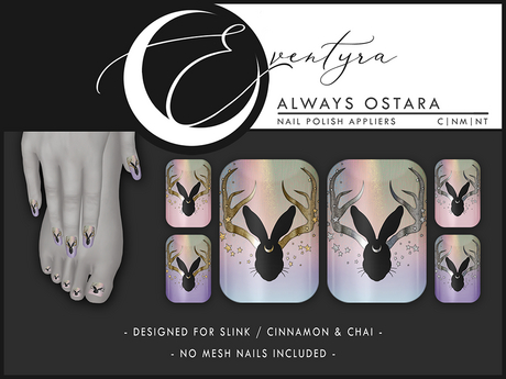 Second Life Marketplace - Eventyra - Slink/C&C Nail HUD - Always Ostara