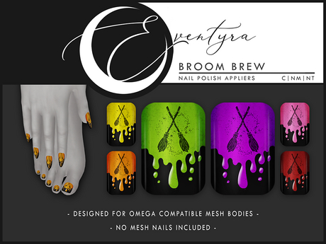 Second Life Marketplace - Eventyra - Omega Nail HUD - Broom Brew