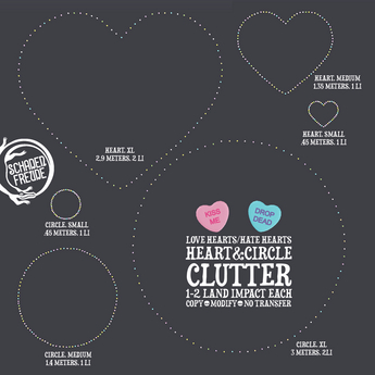 Second Life Marketplace - Schadenfreude Love/Hate Hearts Clutter Pack
