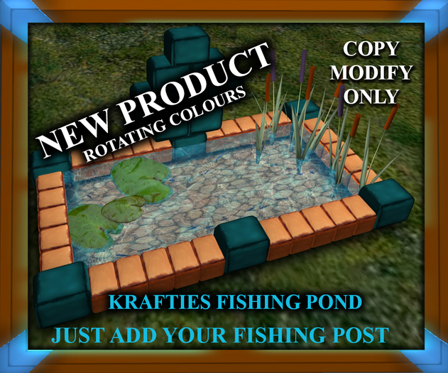 Second Life Marketplace - fishing post pond 2 (colour change)
