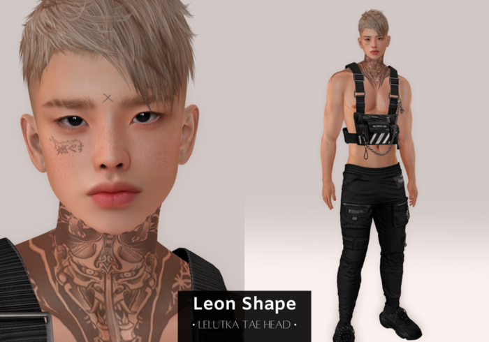 Second Life Marketplace - [Stanley] Leon Shape Tae - Lelutka Tae Head EvoX